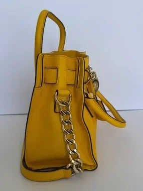 Michael Kors | Bags | Michael Kors Hamilton Medium Satchel Yellow ...
